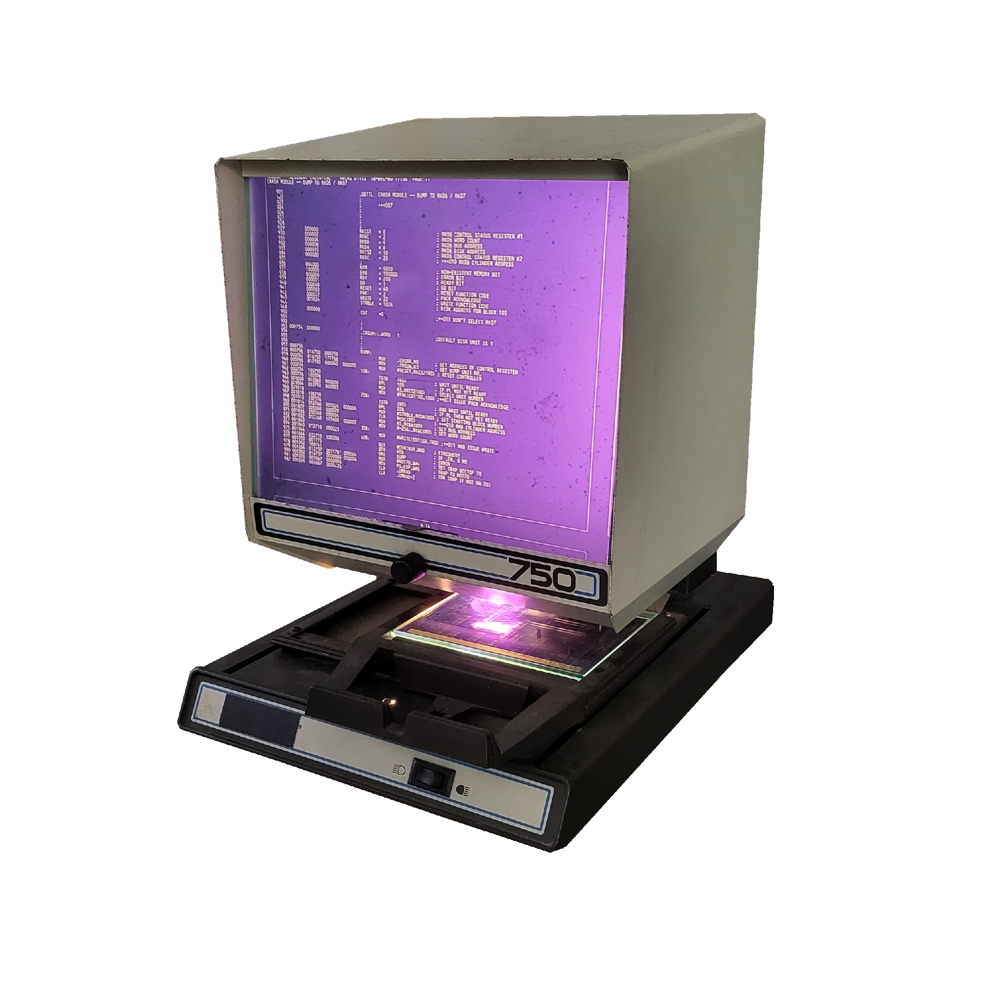 Practical Micron 750 microfiche viewer | Electro Props Hire
