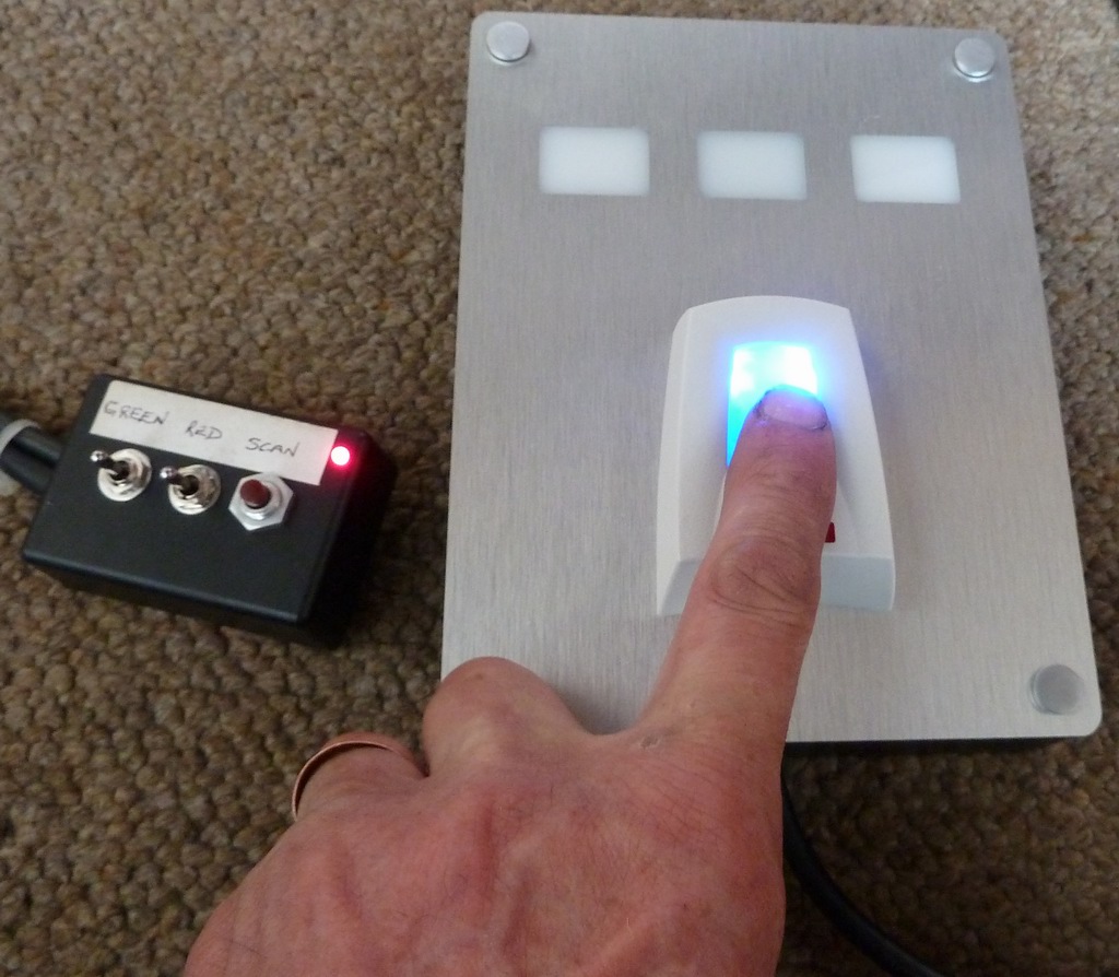 Practical fingerprint security scanner | Electro Props Hire