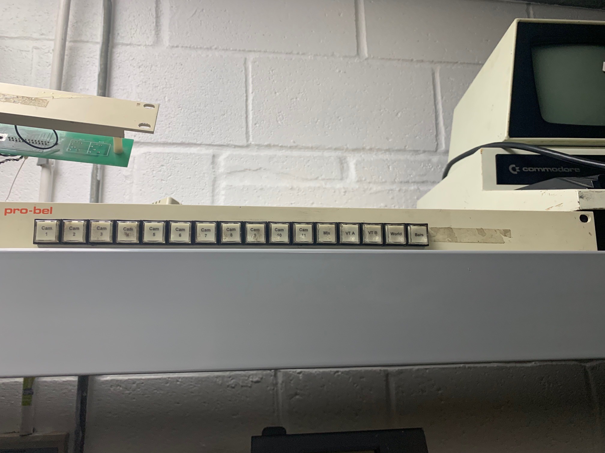 19" practical button strip | Electro Props Hire