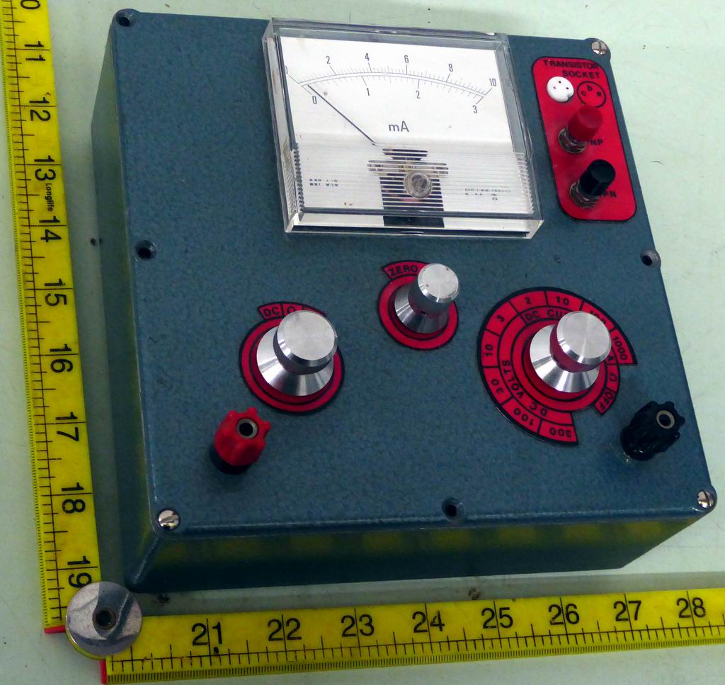 Home made laboratory multimeter in hammerite steel blue | Electro Props ...