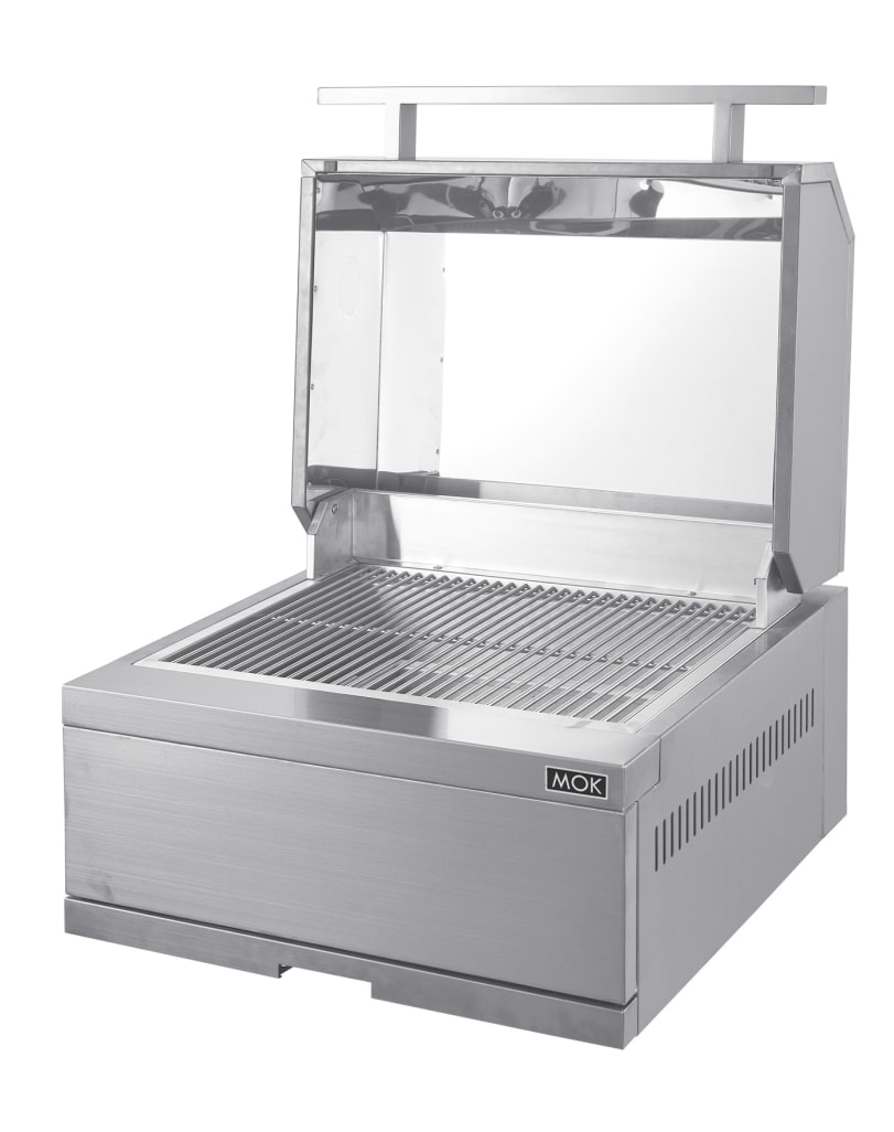 Nordic Line - Integrated charcoal grill (Stainless)