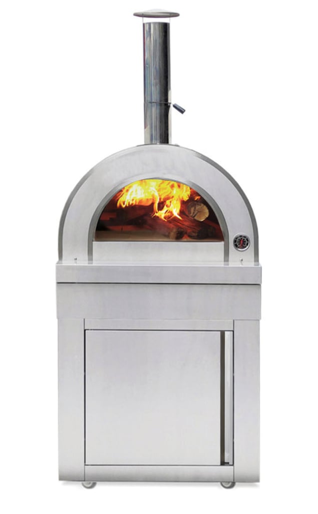 Stainless Collection - Moduuli puilla lämpiävä pizzauuni - Naples
