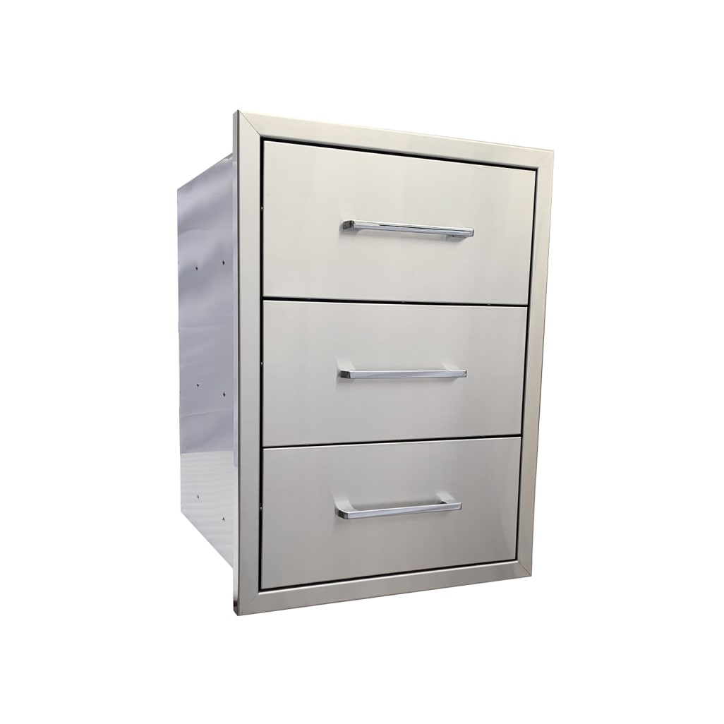 Built-in - Sisäänrakennettava kolmen laatikon laatikosto