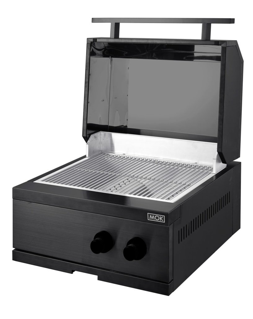 Nordic Line - Integrierbarer Gasgrill (2 Brenner) Schwarz