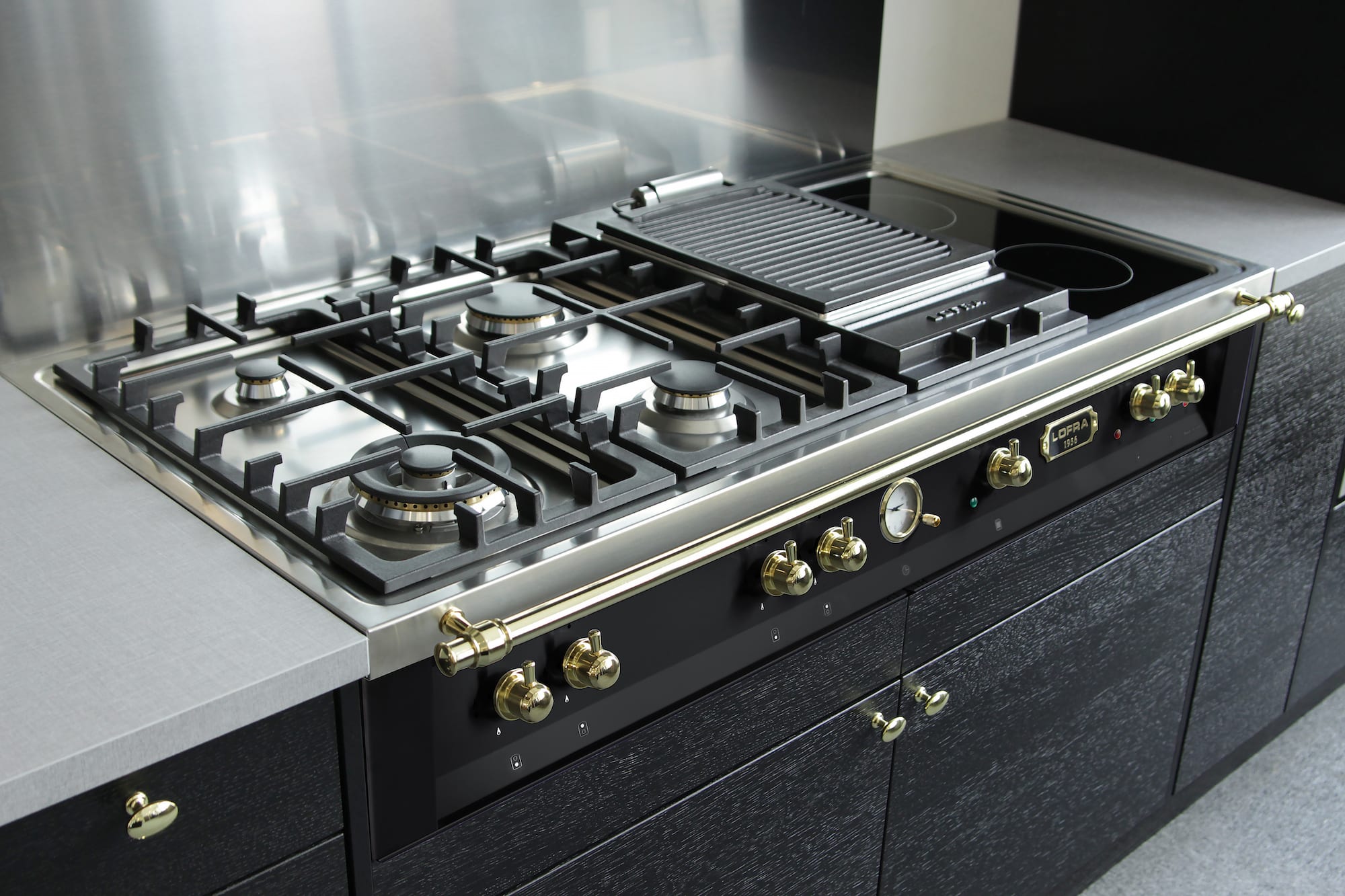 Rangetop 120 cm (Black/Brassed)