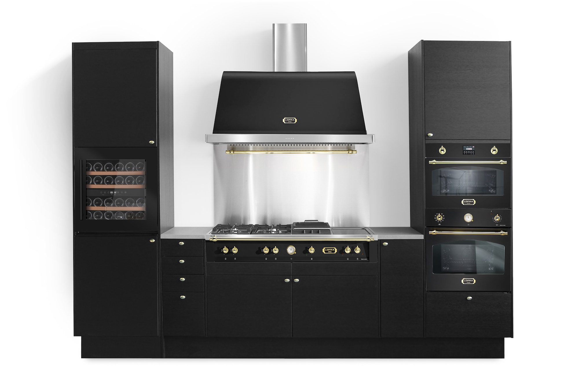 Rangetop 120 cm (Black/Brassed)