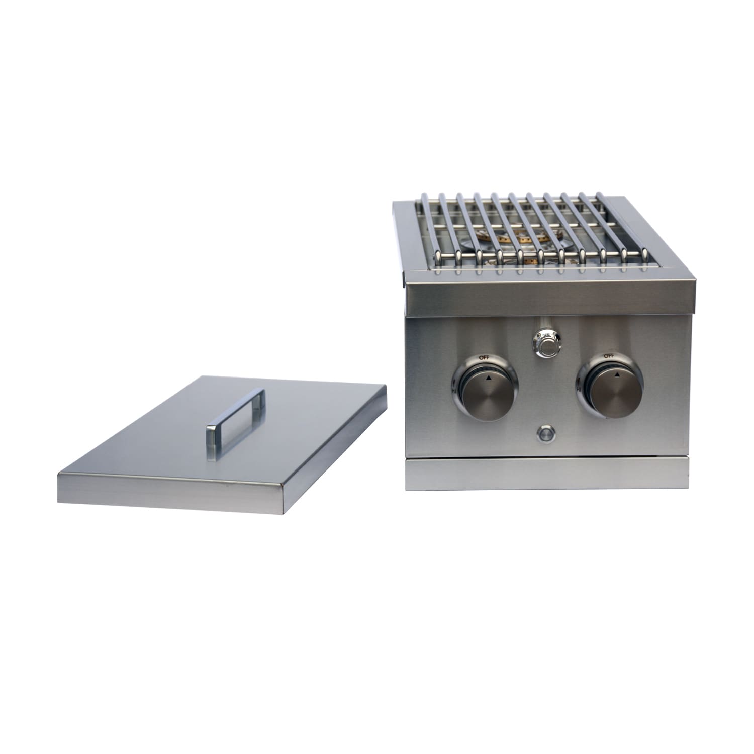 Built-in - Einbau-Seitenbrenner mit zwei Platten