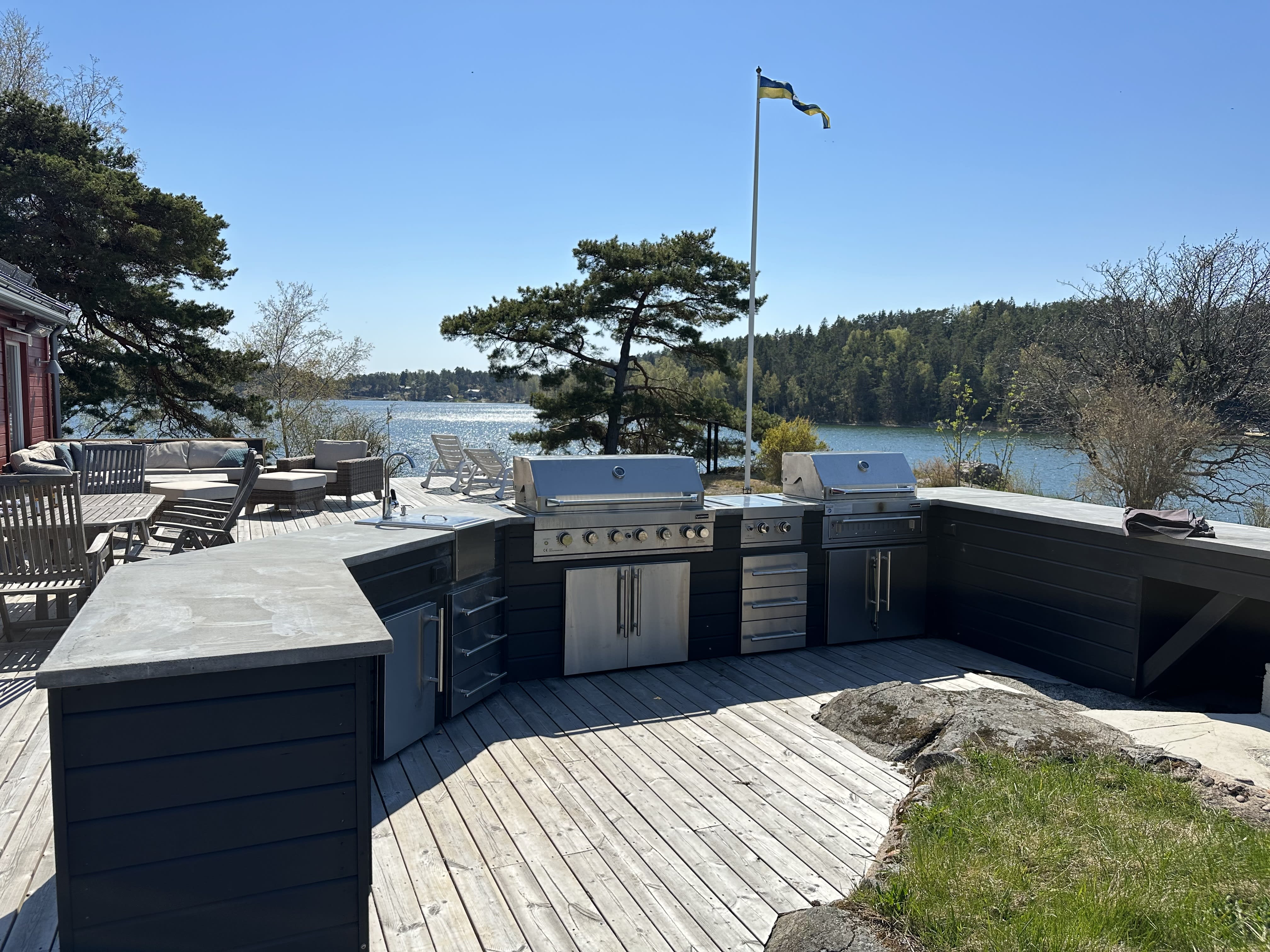 Built-in - Einbau-Seitenbrenner mit zwei Platten