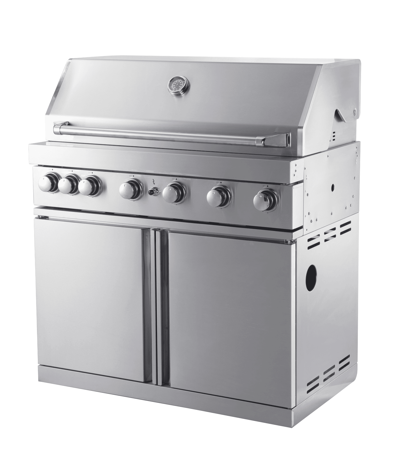 Stainless Collection - Free-standing gas grill with 6 burners, infrared ...