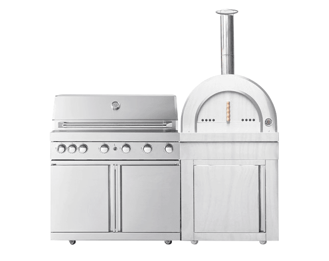 Stainless Collection - Module wood-fired pizza oven - Naples