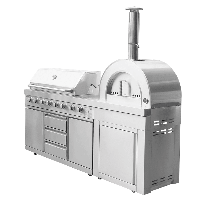 Stainless Collection - Module wood-fired pizza oven - Naples