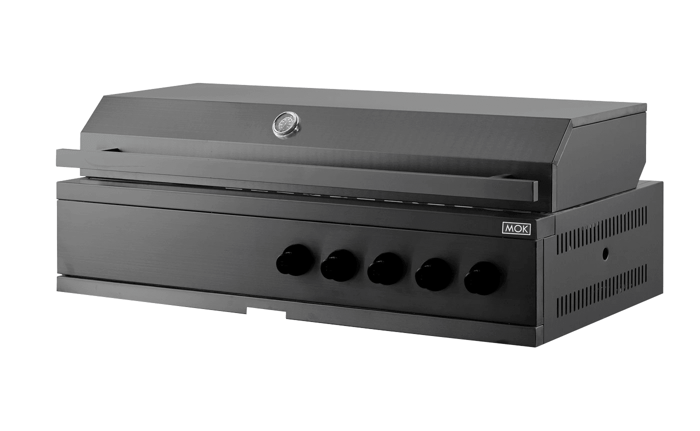 Nordic Line - Integrated gas grill (5 burners) - Black