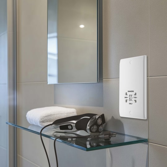 electric shaver socket wiring