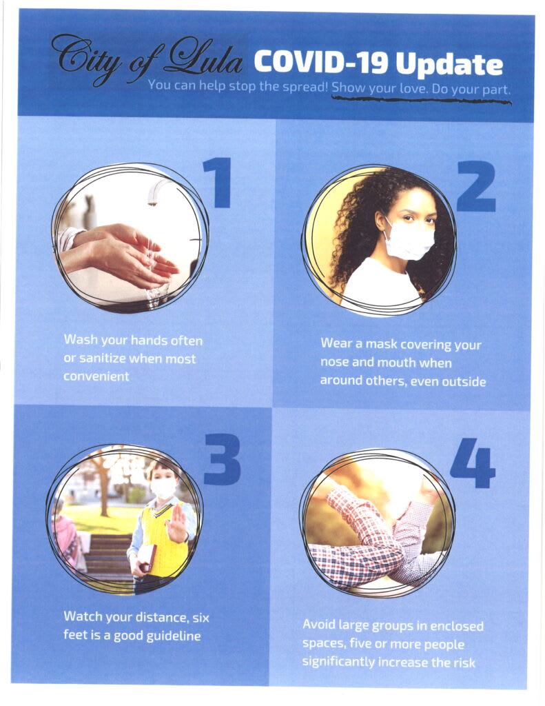 Covid 19 Lula/ Hall and Banks County/ Do your part….