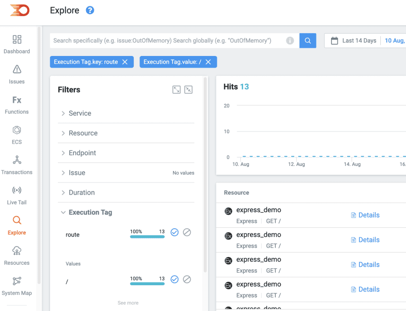 ExpressJS Container Debugging - Lumigo