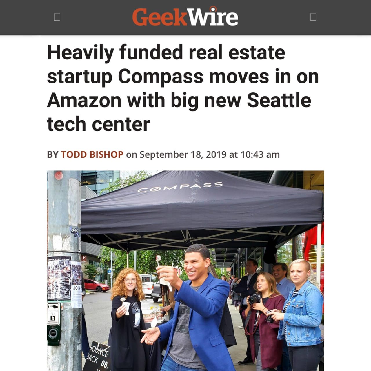 Heavily Funded Real Estate Startup Compass Moves in on Amazon With Big ...