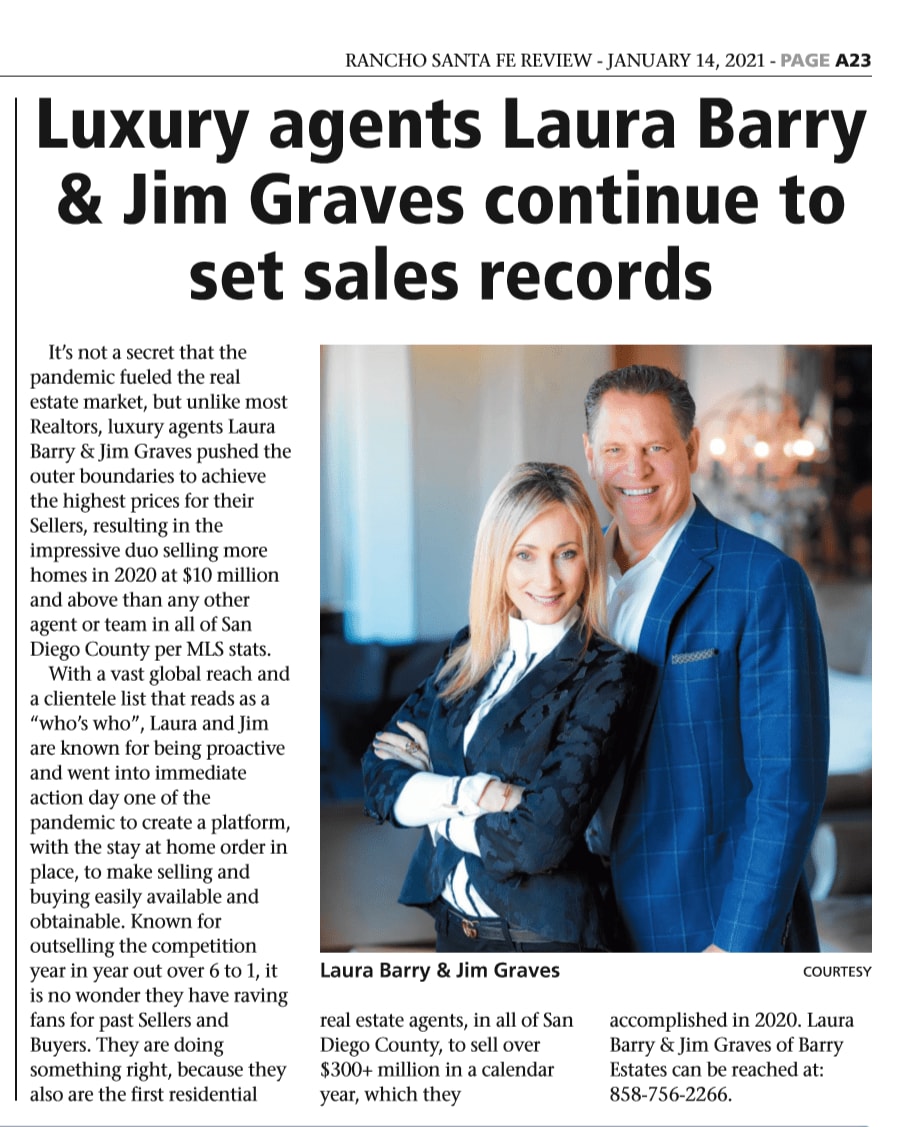 Laura Barry Luxury Estates | Rancho Santa Fe Real Estate