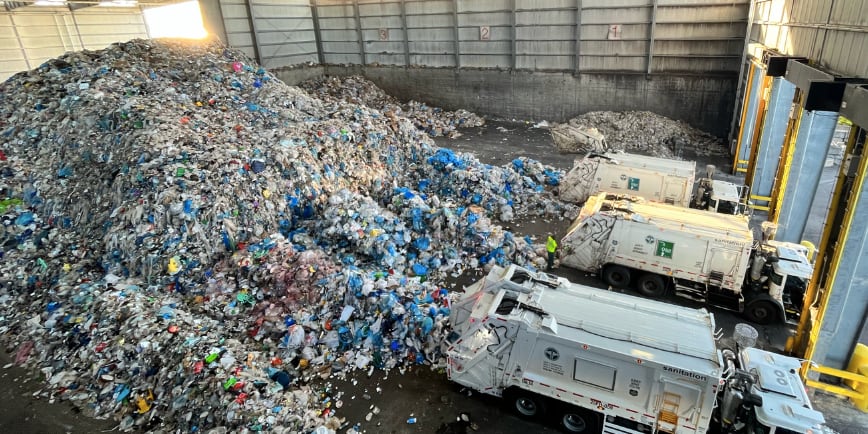 Behind the scenes at NYC's recycling sorting facility in Brooklyn