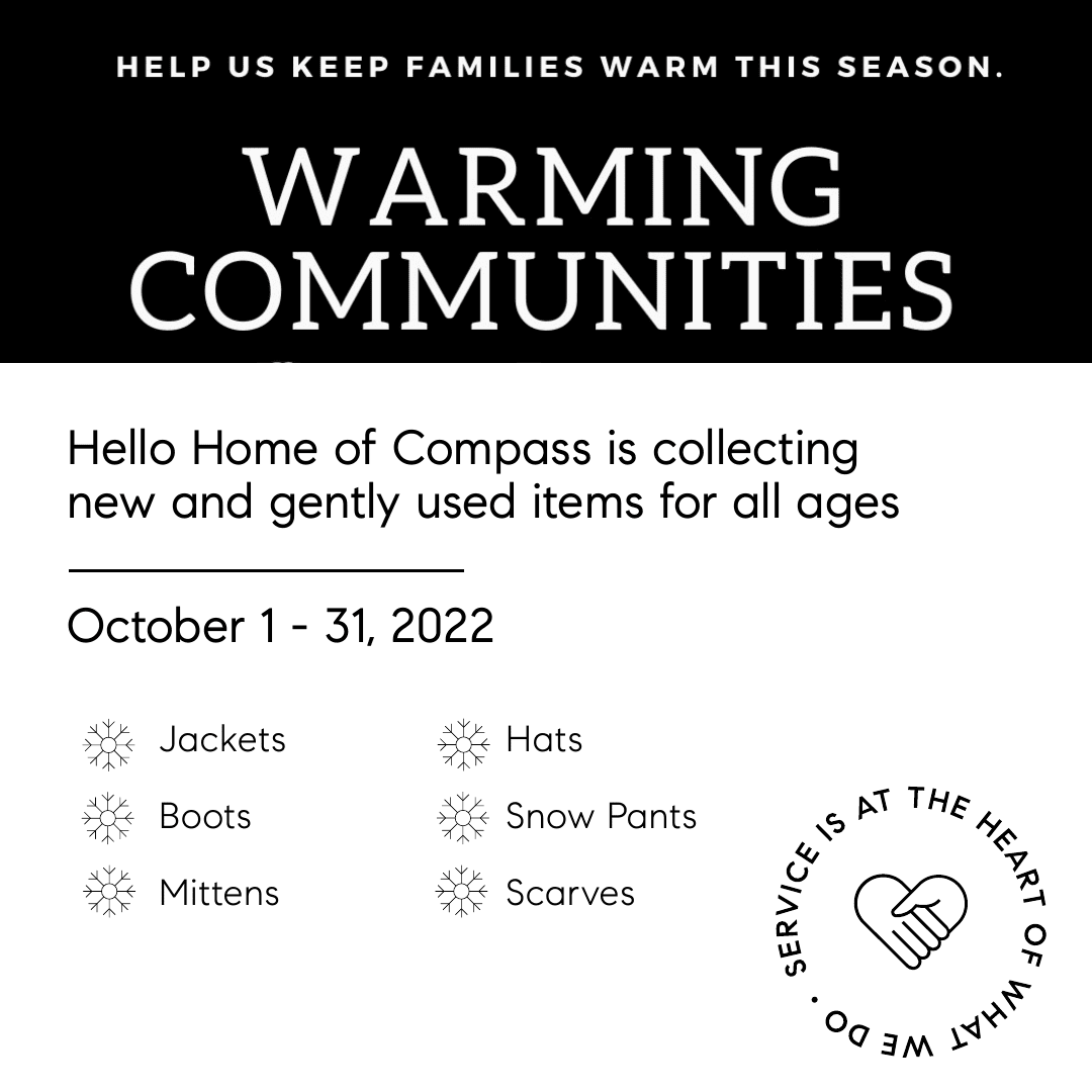 Warming Communities Winter Coat Drive | Hello Home of Compass