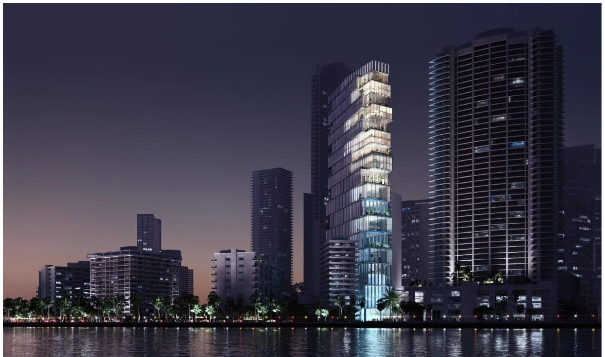 May 2024 23-story mixed-use tower, dubbed Babylon Racquet Club, near ...