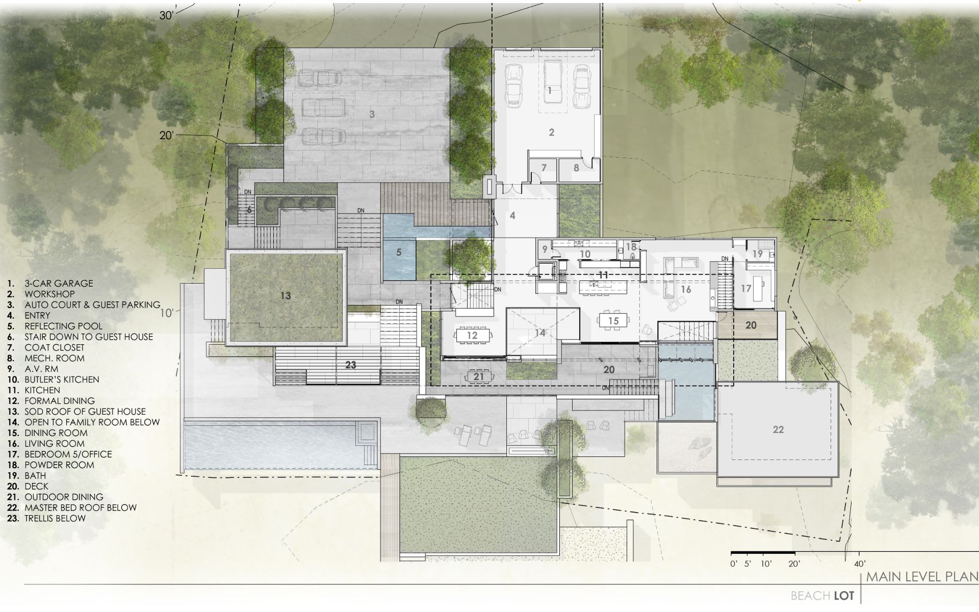 Floor Plan | 3820 Paradise Drive | Joshua Deitch
