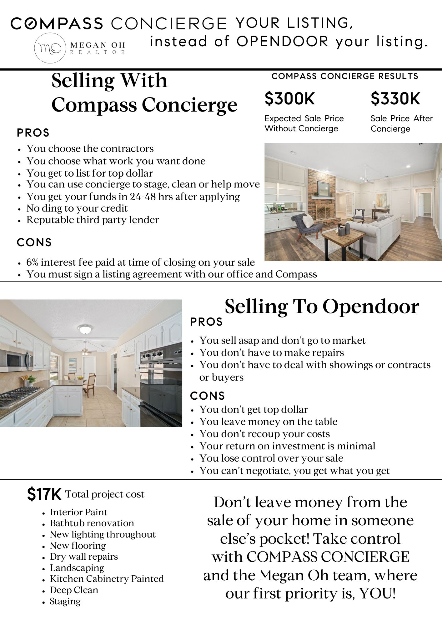 Compass Concierge Your Listing instead of Opendoor Your Listing
