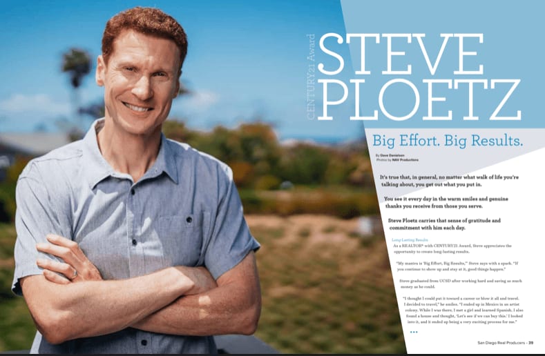 San Diego Real Producers Magazine- Steve Ploetz