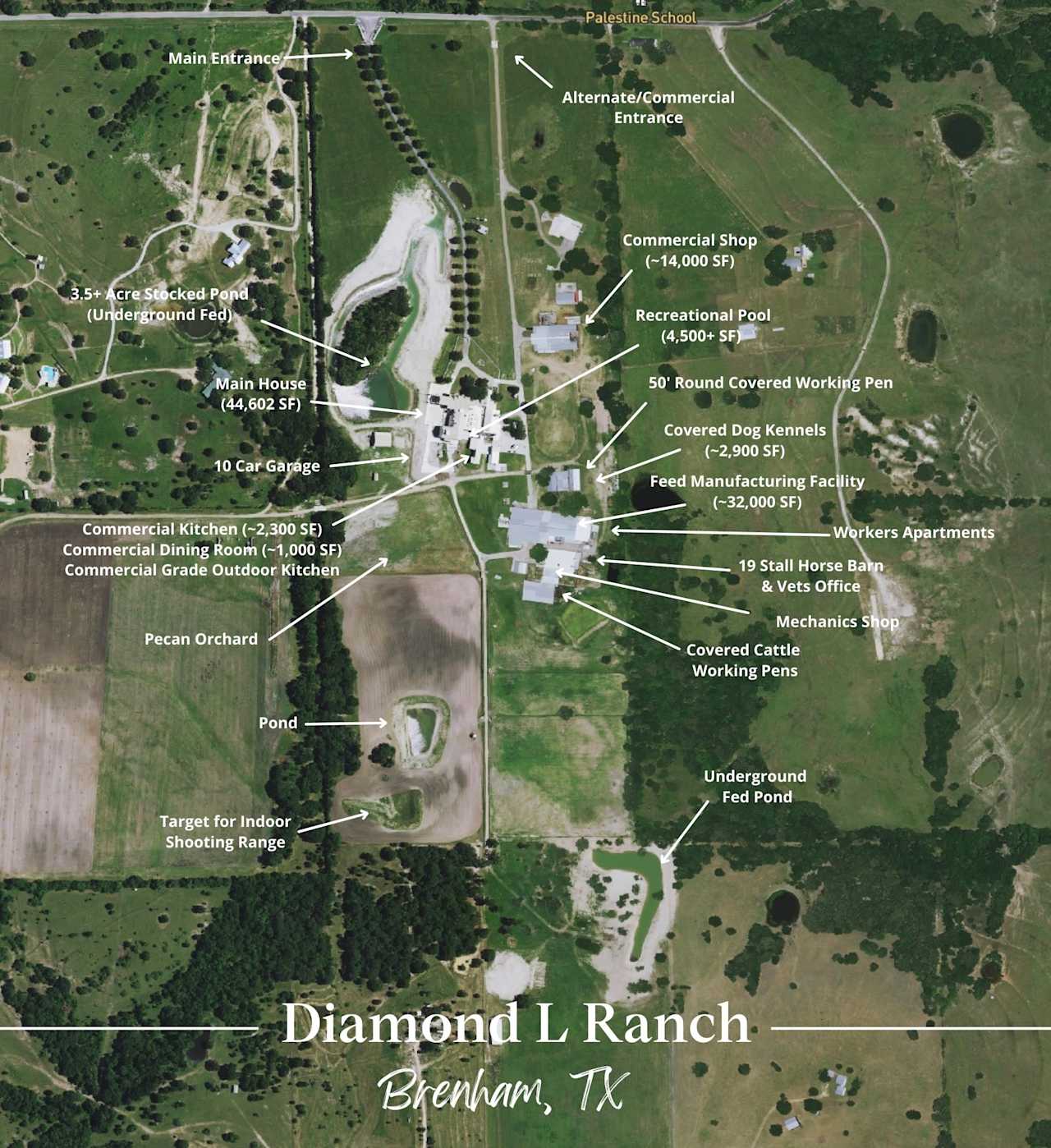 Iconic Diamond L Ranch Located in Washington County Between Brenham ...