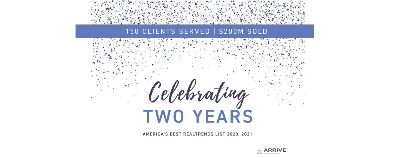 Celebrating Two Years! - Arrive Real Estate