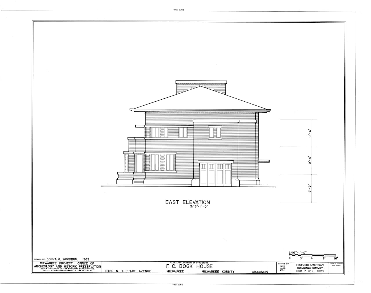 F. C. Bogk House, Frank Lloyd Wright Designed