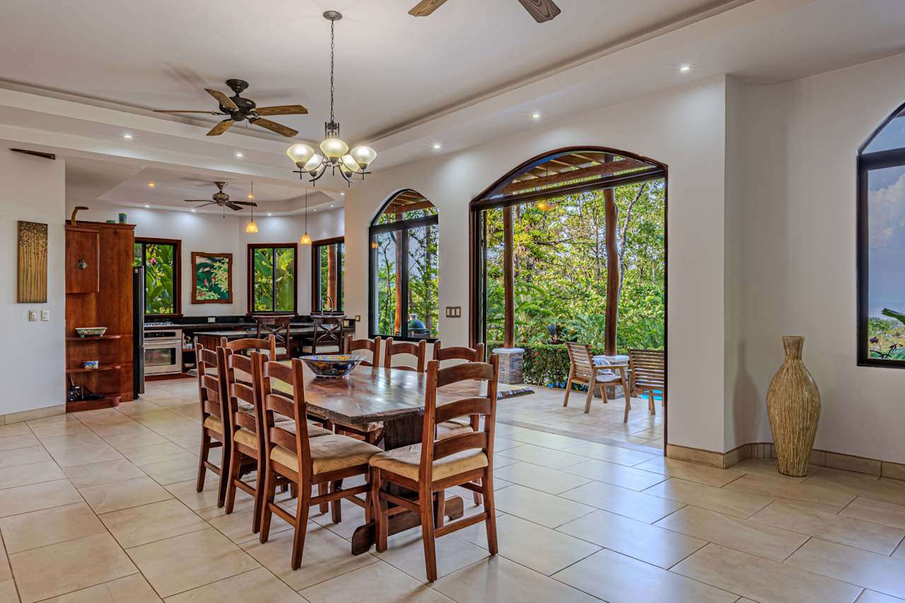 Completely Private Ocean View Mediterranean Home on 2 Acres, Uvita