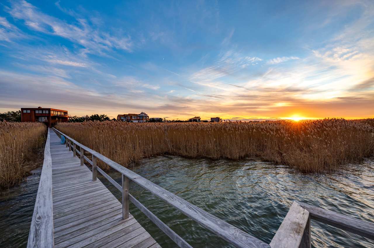 Water Mill Modern in Exclusive Waterfront Enclave