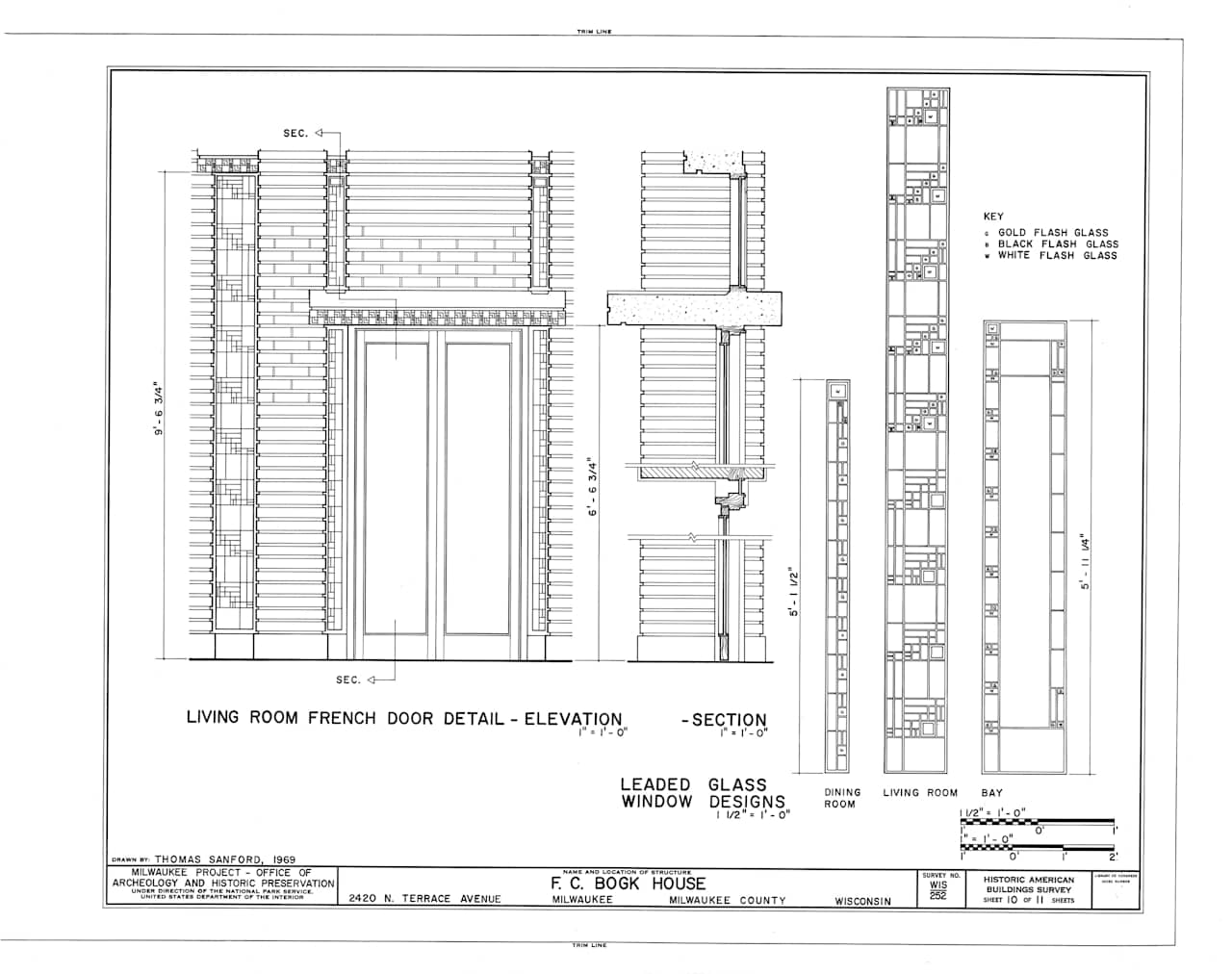 F. C. Bogk House, Frank Lloyd Wright Designed