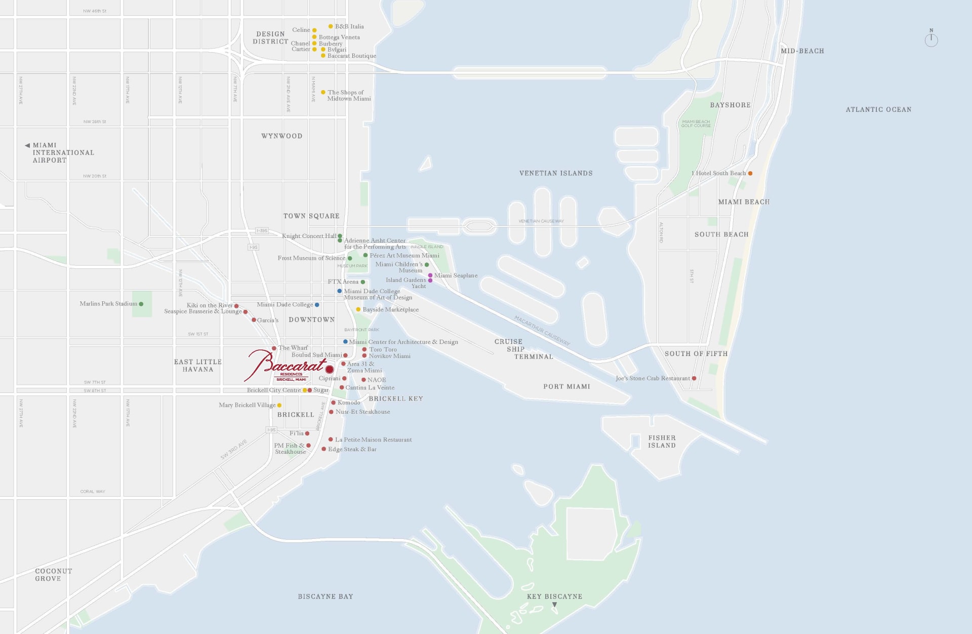 Brickell luxury condos Baccarat