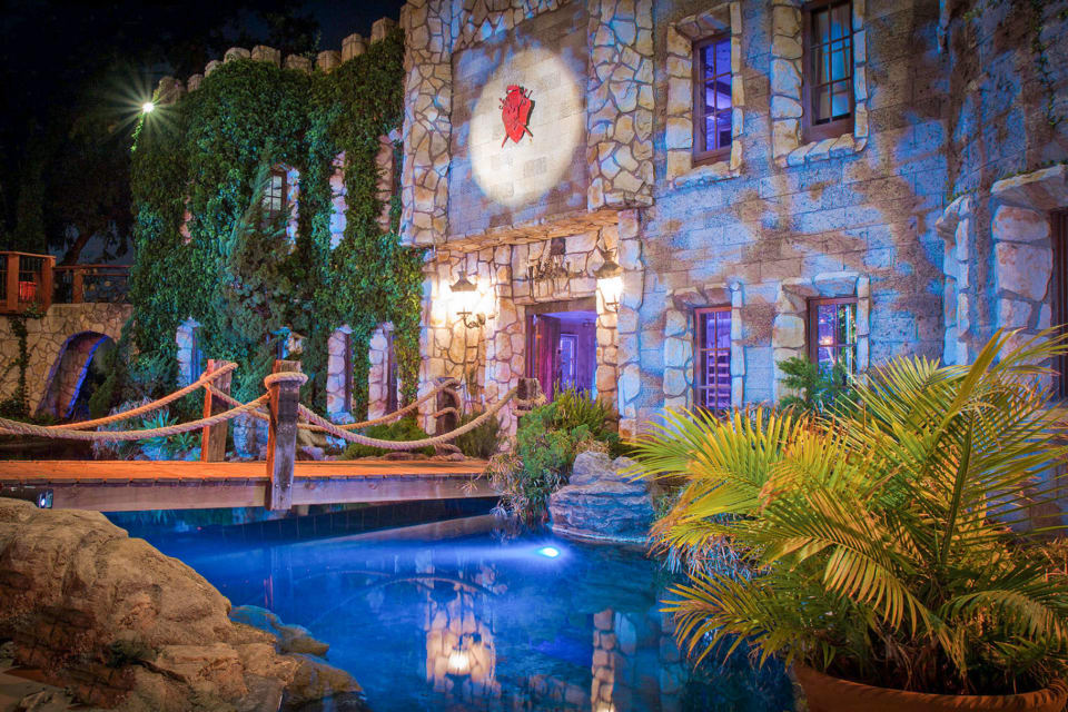 Rent the Private Swimming Pool at The Hollywood Castle High Atop the ...