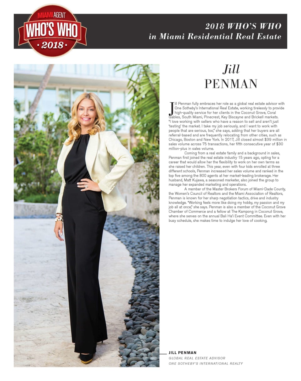 Jill Penman Selected in the 2018 Who’s Who in Residential Real Estate ...