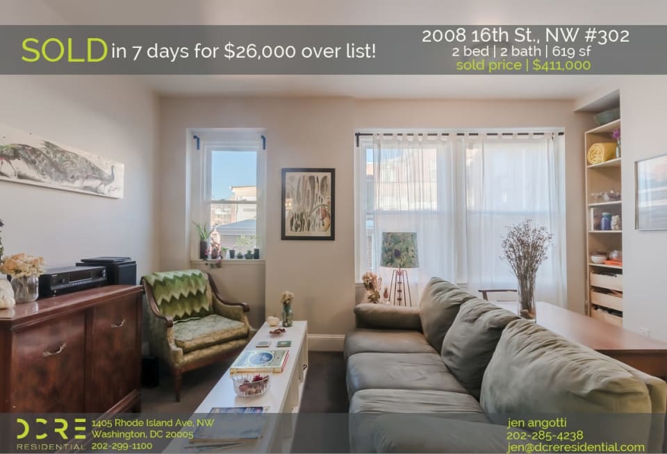 Sold for $26,000 Over List! | Blog | Jen Angotti | Real Estate in the DMV
