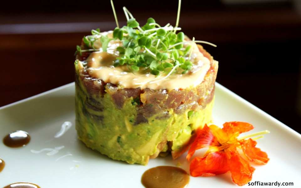 Ahi Poke Stack with Avocado Salsa | Blog