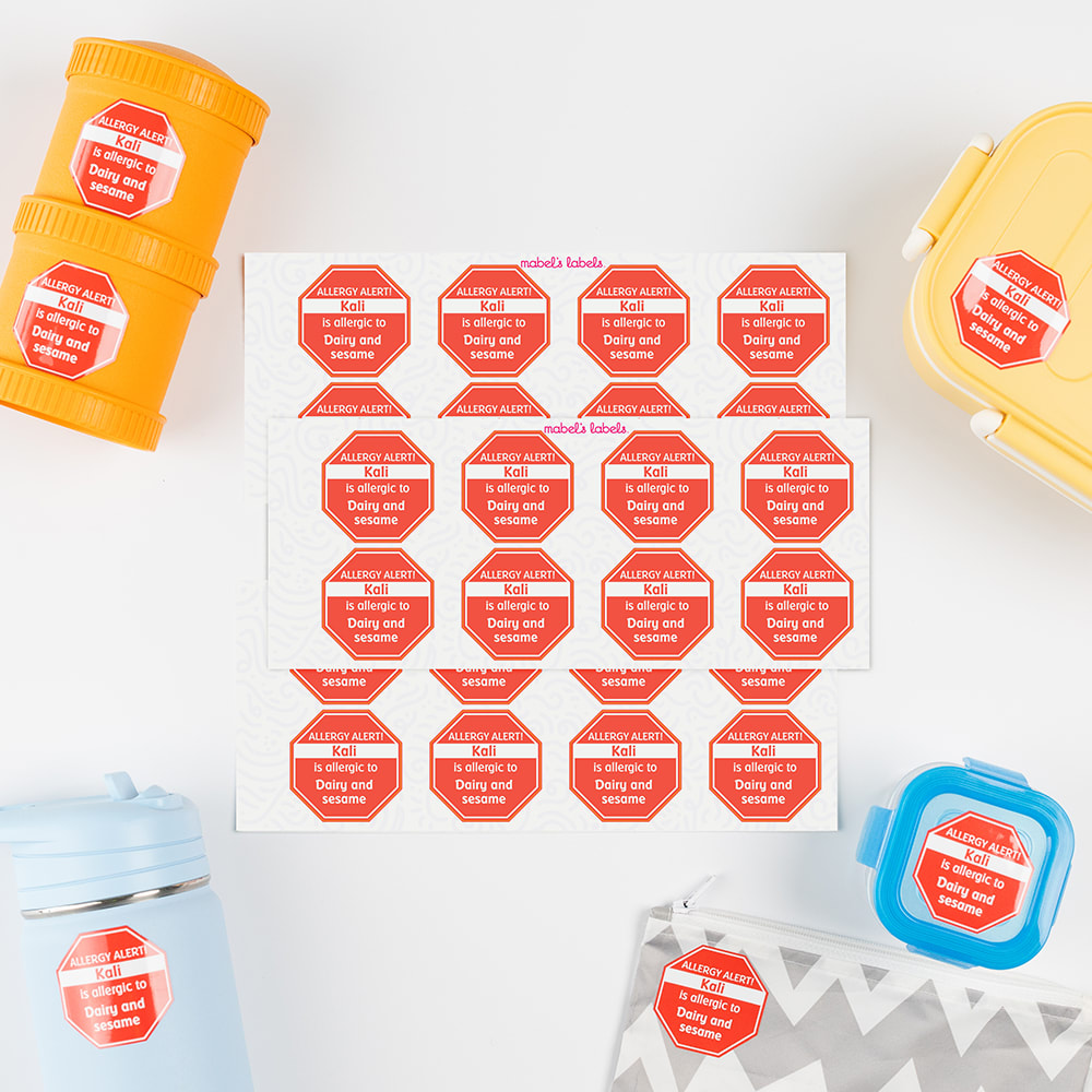 Mabel's Labels: Personalized Allergy Alert Labels for Kids