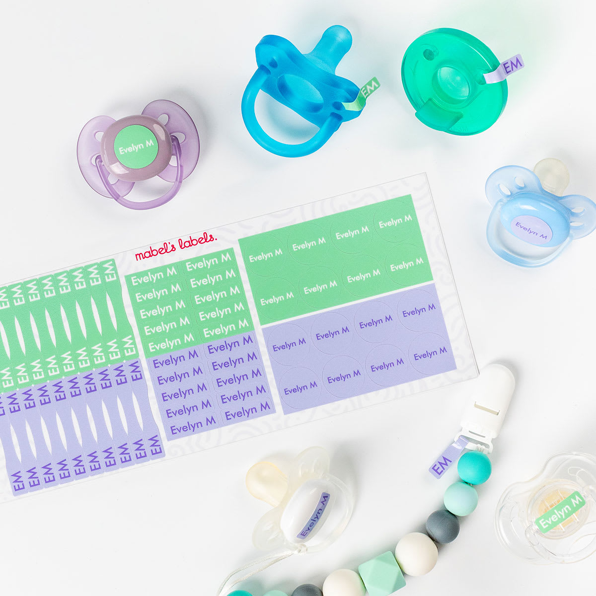 Pacifier Labels - Mabel's Labels