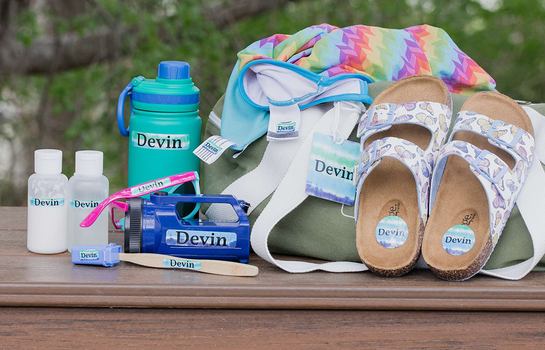 Camp Labels | Camp Clothing Labels (Stick On) | Mabel's Labels