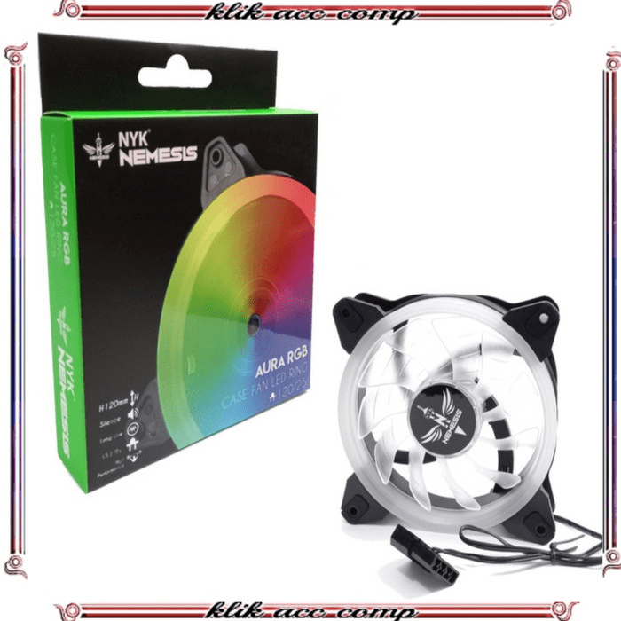 Jual Jual Fan Casing Gaming Nyk Nemesis Aura Rgb 12Cm/Cooler Cpu/Cooler ...
