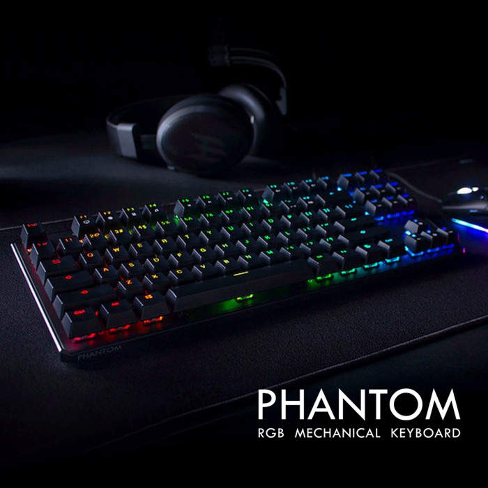 Jual Jual Tecware Gaming Keyboard Tkl Phantom 87 Rgb - Brown Switches ...