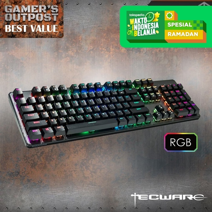 Jual Jual Tecware Gaming Keyboard Phantom 104 Rgb - Brown Switches ...