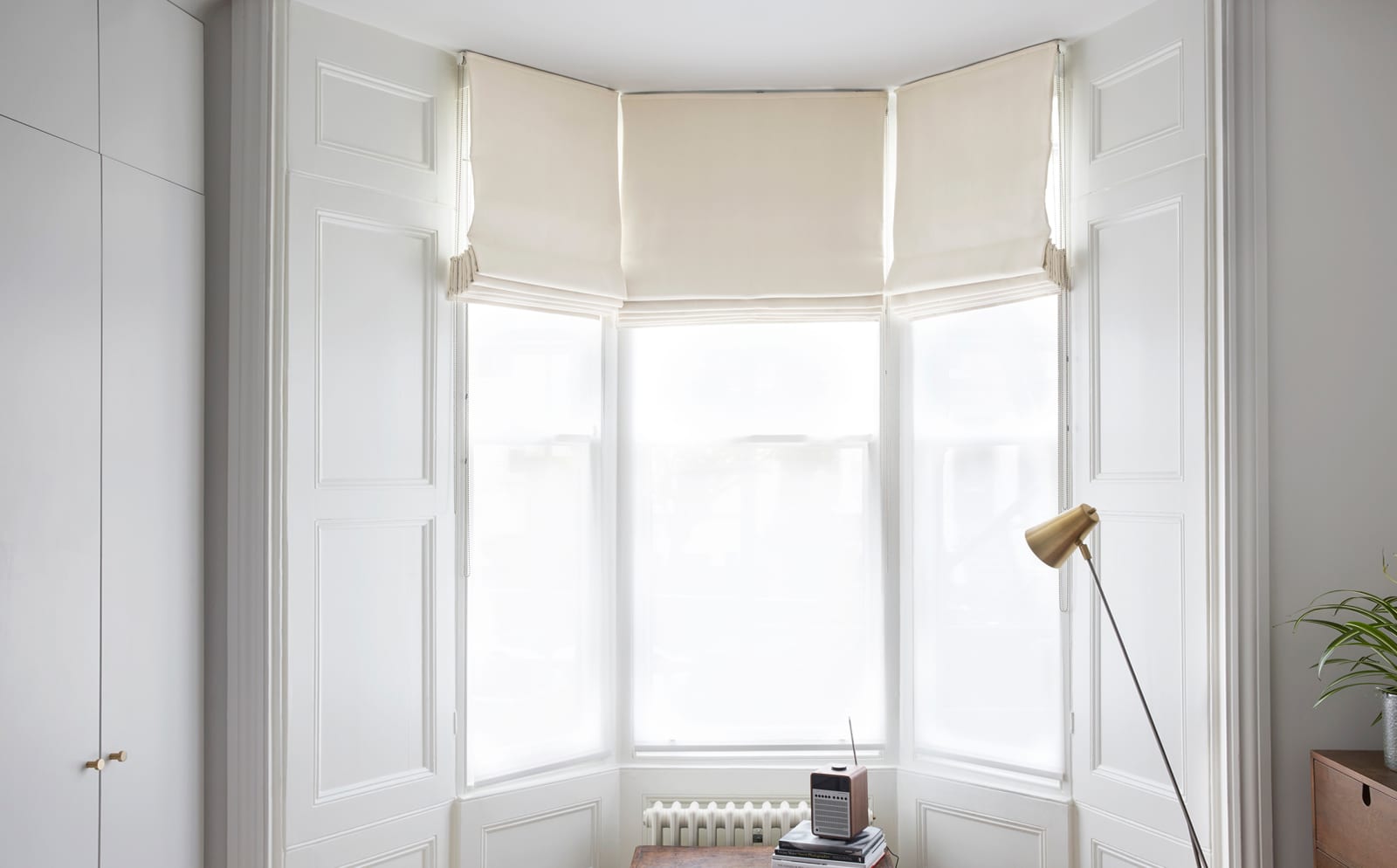 Stitched | Made To Measure Cream Cotton Linen Blinds