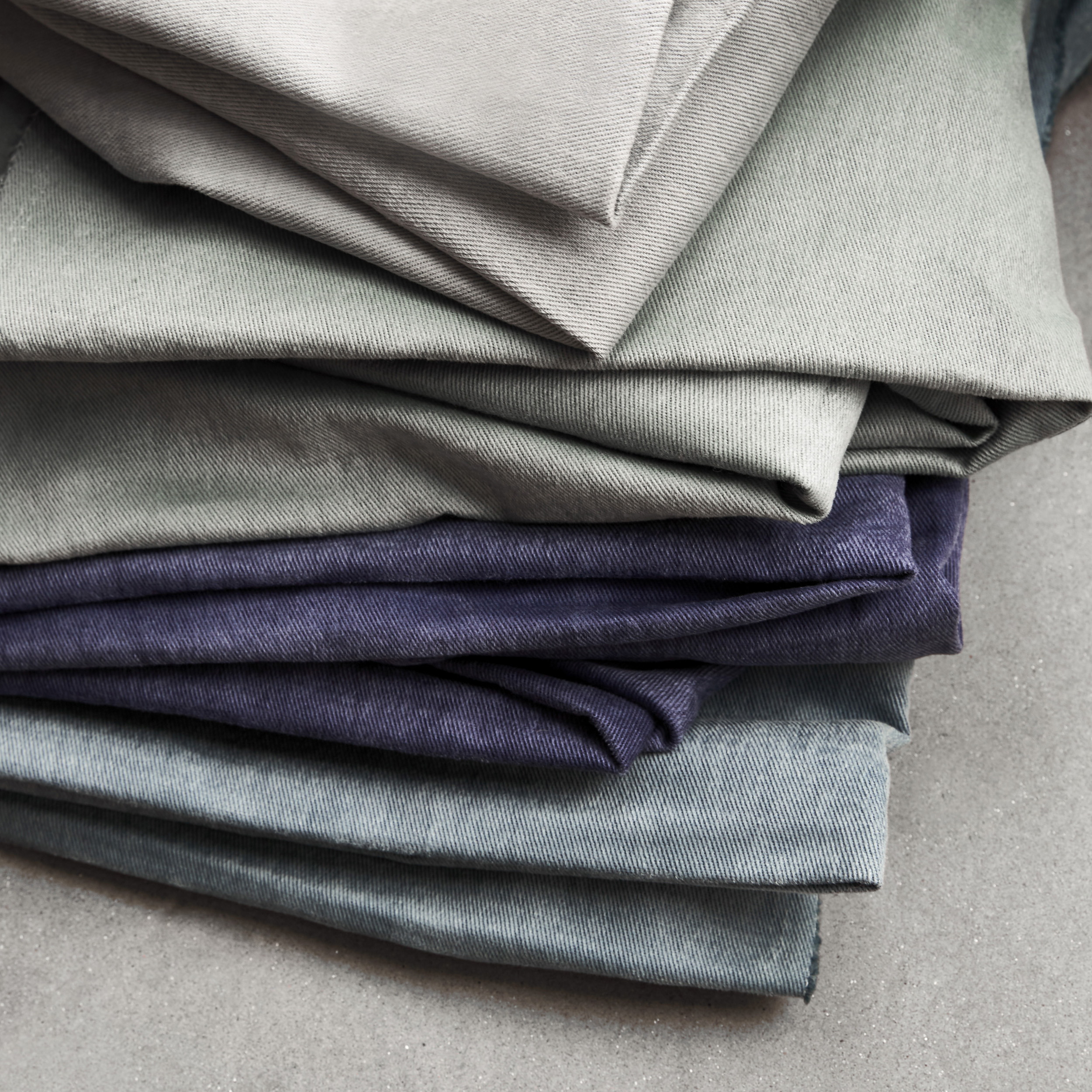 Made To Measure Grey Cotton Roman Blinds