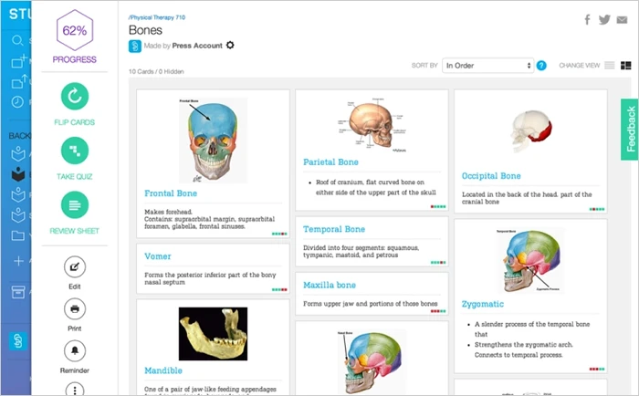 StudyBlue flashcard app. A smart way of study on the go