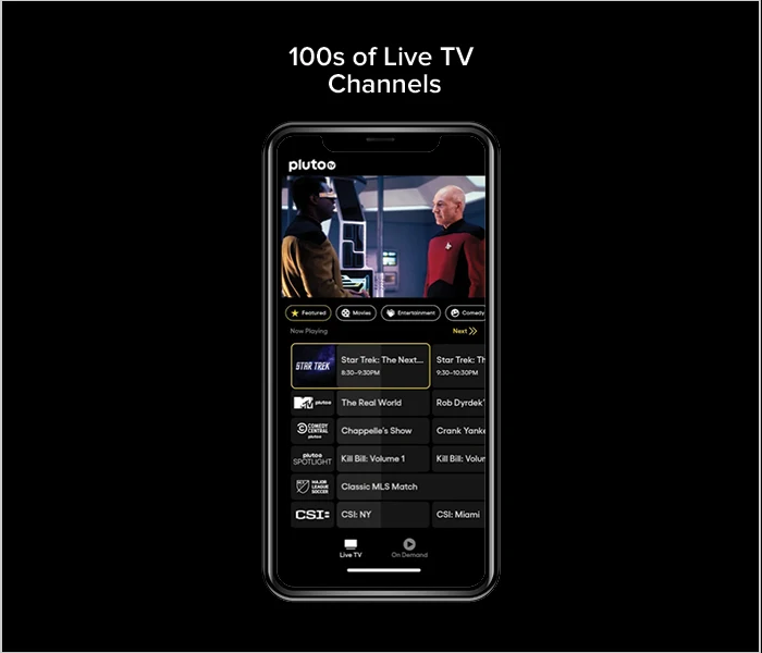 Pluto TV- Free Live Channels and Streaming Services