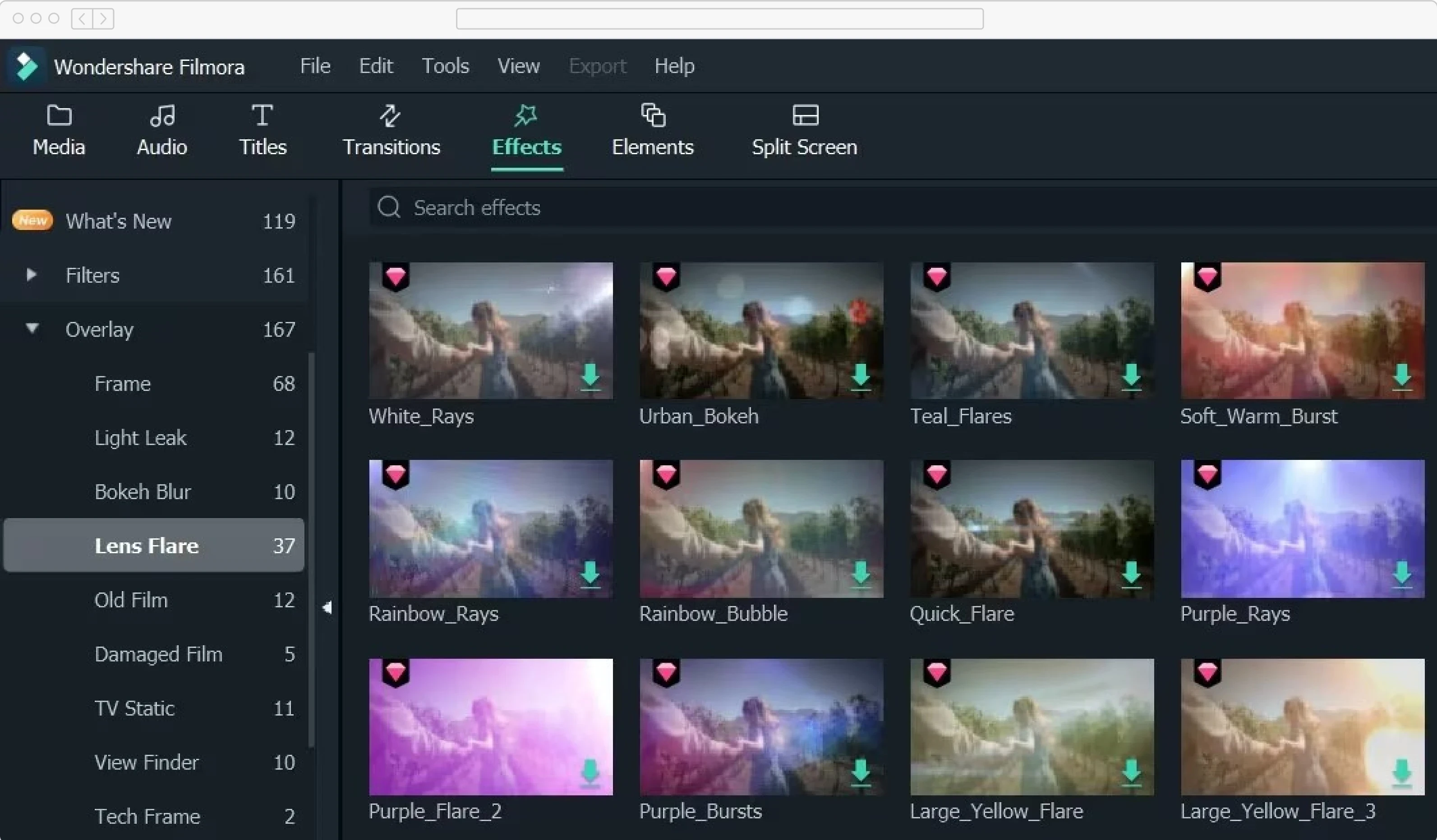 How to Add Light Effects to Video using Filmora