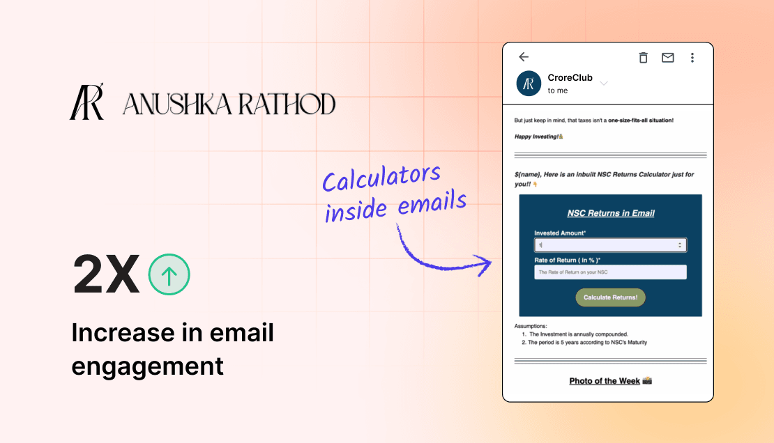 How Anushka Rathod is nurturing a finance community ft. Interactive emails